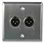 PRO SIGNAL 2X Male XLR AV Wall Plate | Camden Tools
